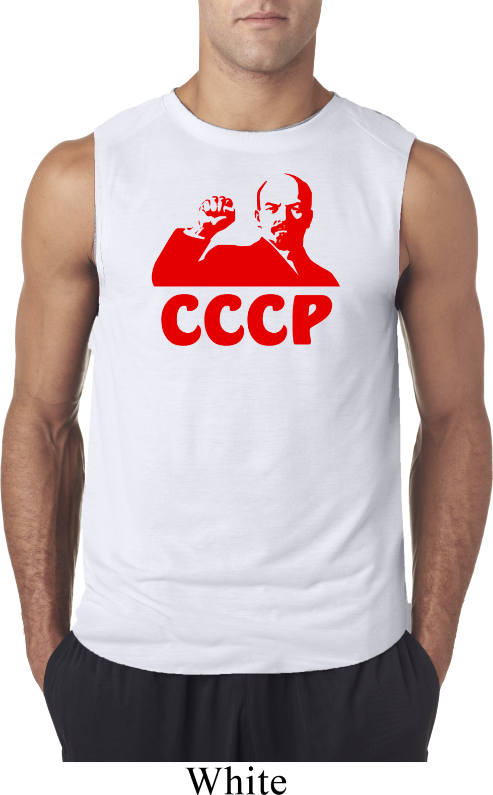 Lenin CCCP Mens Sleeveless Shirt - Lenin CCCP Mens Shirts