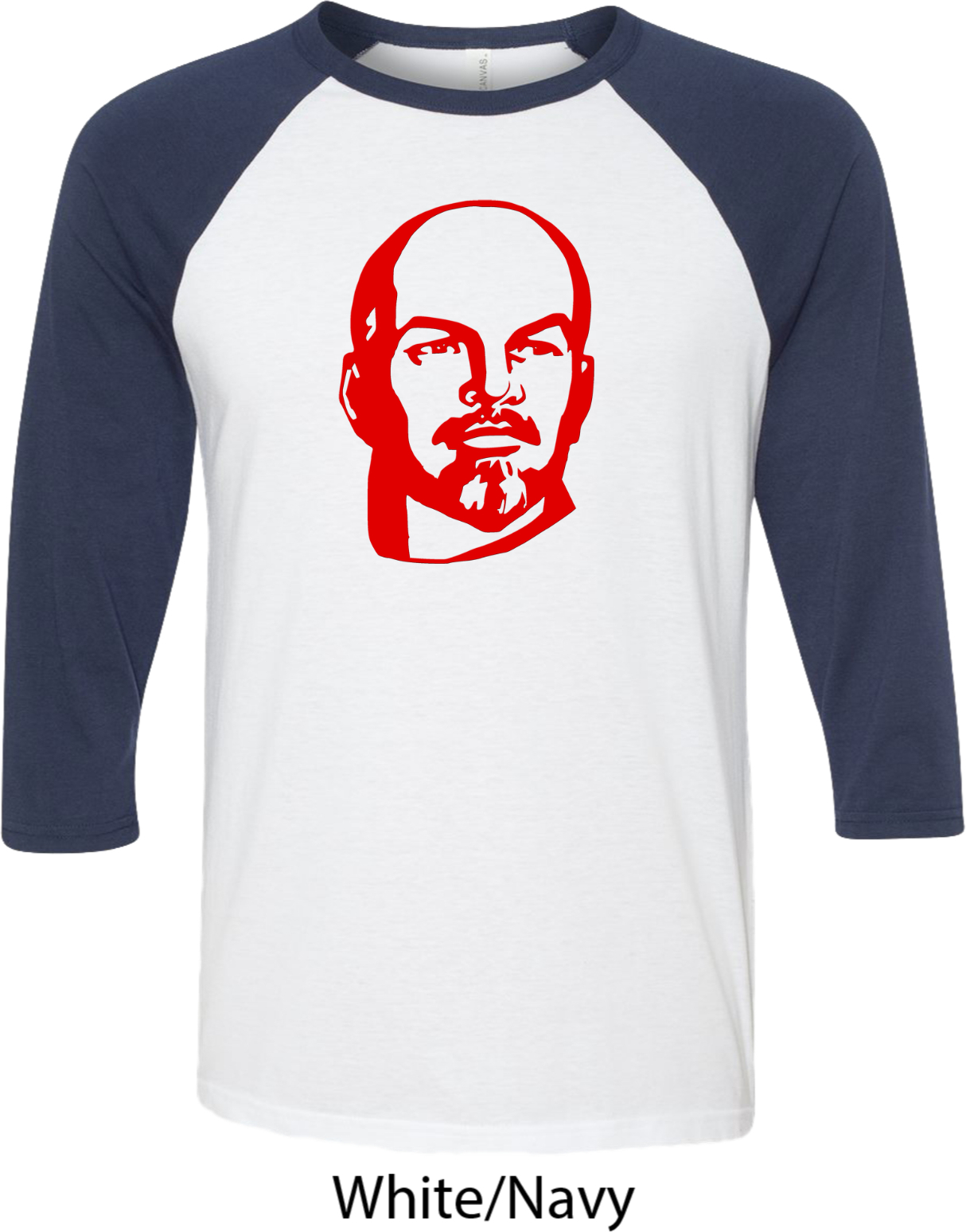 Lenin Profile Mens Raglan Shirt - Lenin Profile Mens Shirts