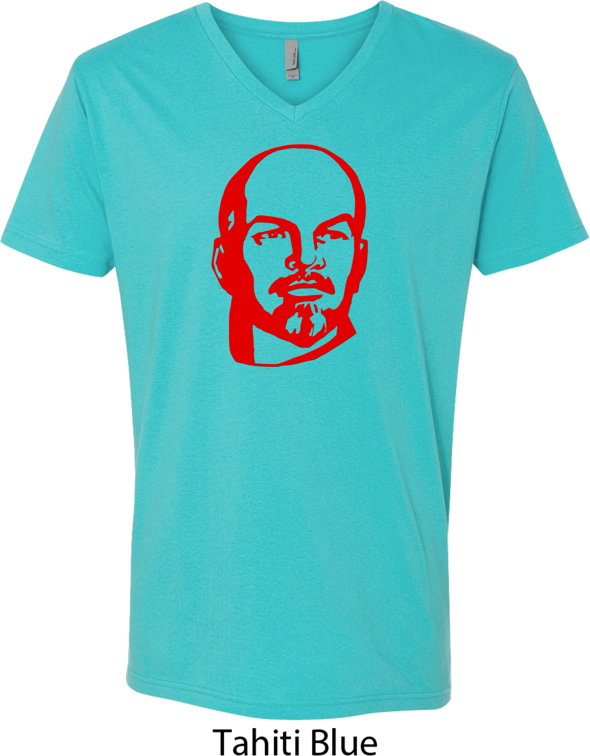 Lenin Profile Mens V-Neck Shirt - Lenin Profile Mens Shirts