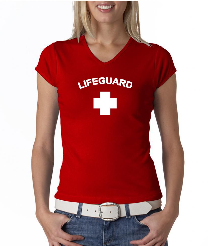 Lifeguard Ladies V-Neck Shirt - Lifeguard Ladies Shirts