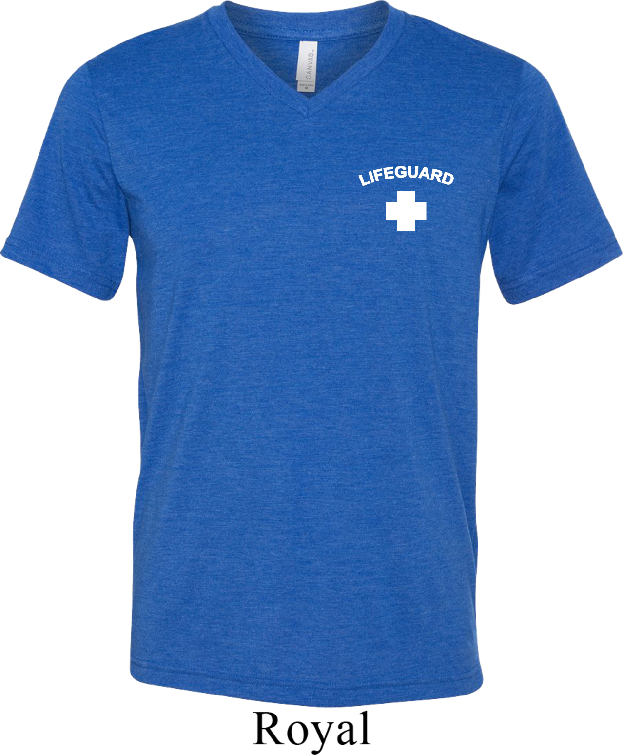 Lifeguard Pocket Print Mens Tri Blend V-neck Shirt - Lifeguard Pocket ...