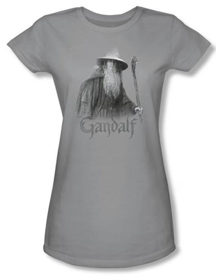 Lord Of The Rings Juniors T-Shirt Gandalf The Grey Silver Tee Shirt ...