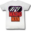 Macho Man Shirt More Macho Adult White Tee T-Shirt - Macho Man Shirts