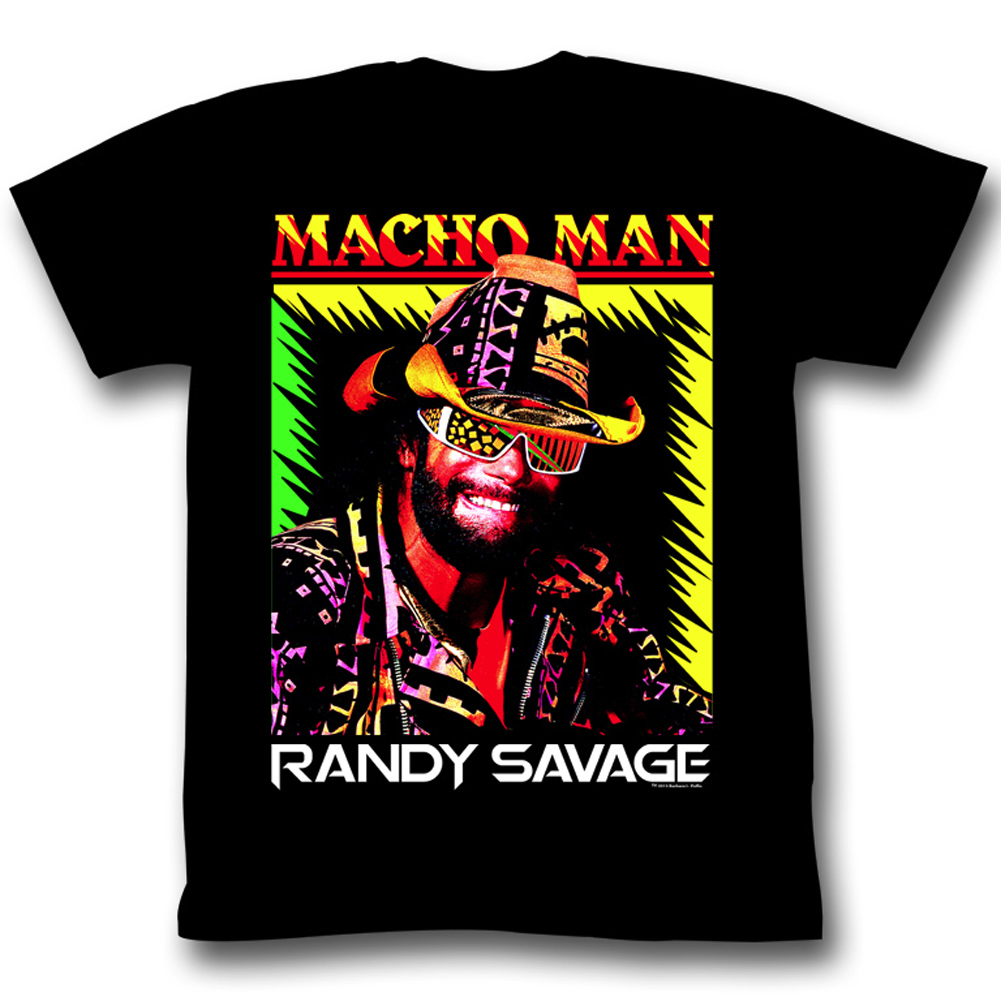 Macho Man Shirt Time Of My Life Adult Black Tee T-Shirt - Macho Man Shirts