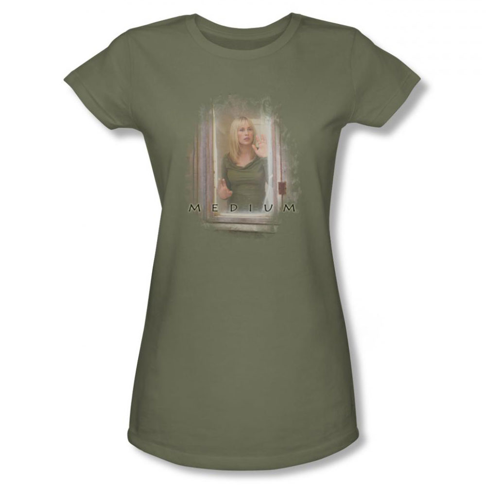 Medium Shirt Juniors Window Olive T-Shirt - Medium Window Shirts