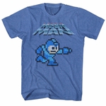 Mega Man Shirt Collage Orange Beam Black T-Shirt - Mega Man Shirts