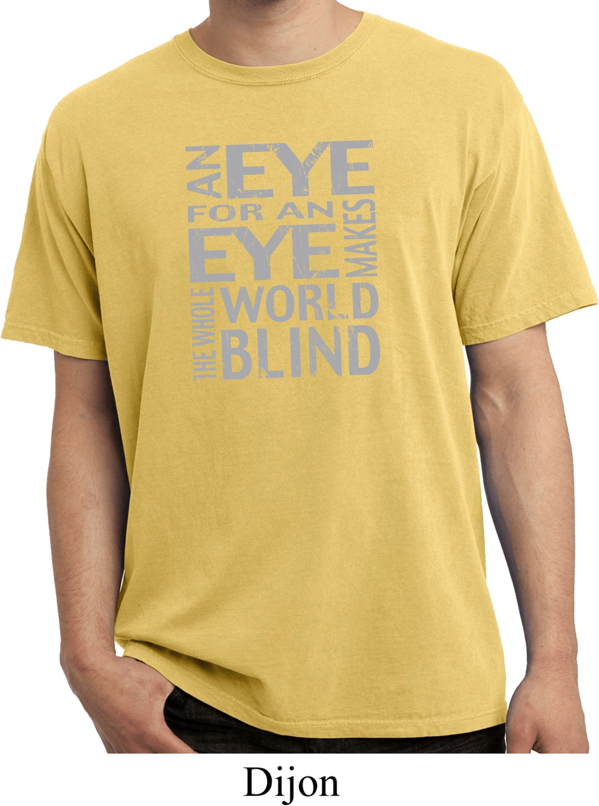 Mens An Eye for an Eye Pigment Dyed Shirt - An Eye for an Eye Mens Shirts