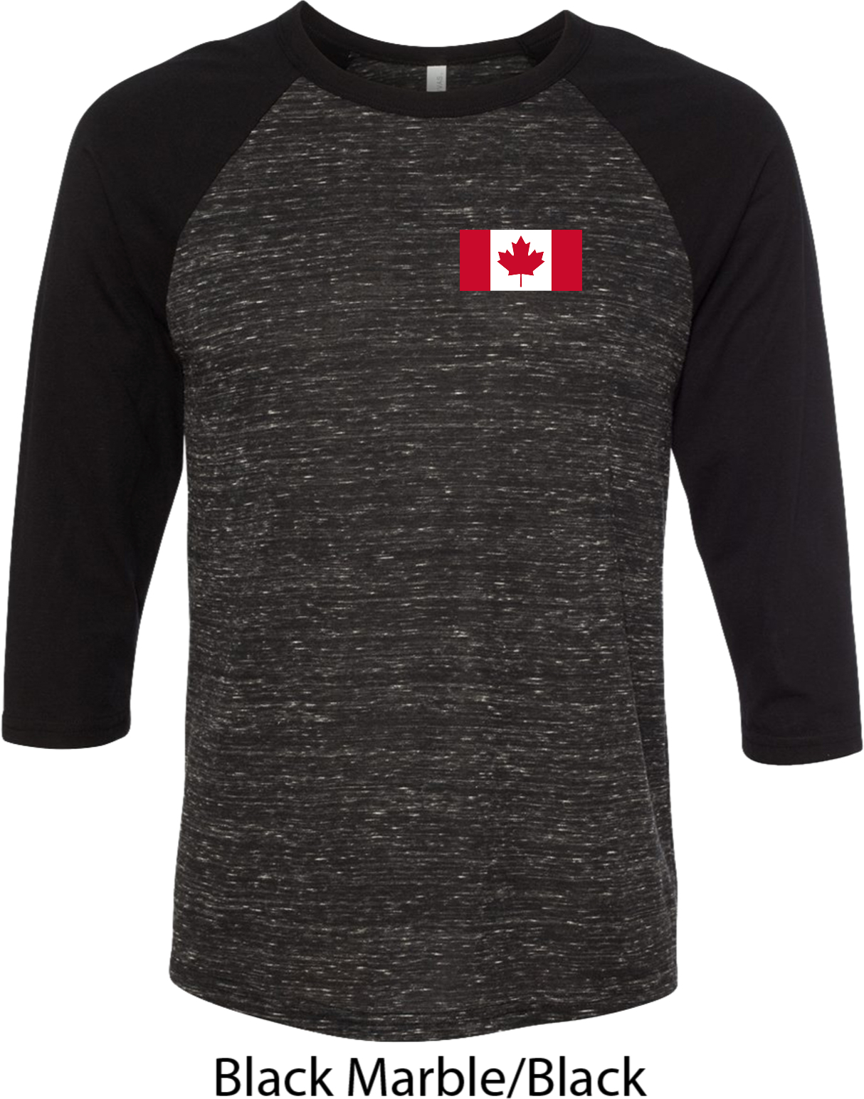 Mens Canada Tee Canadian Flag Pocket Print Raglan Shirt - Canadian Flag ...