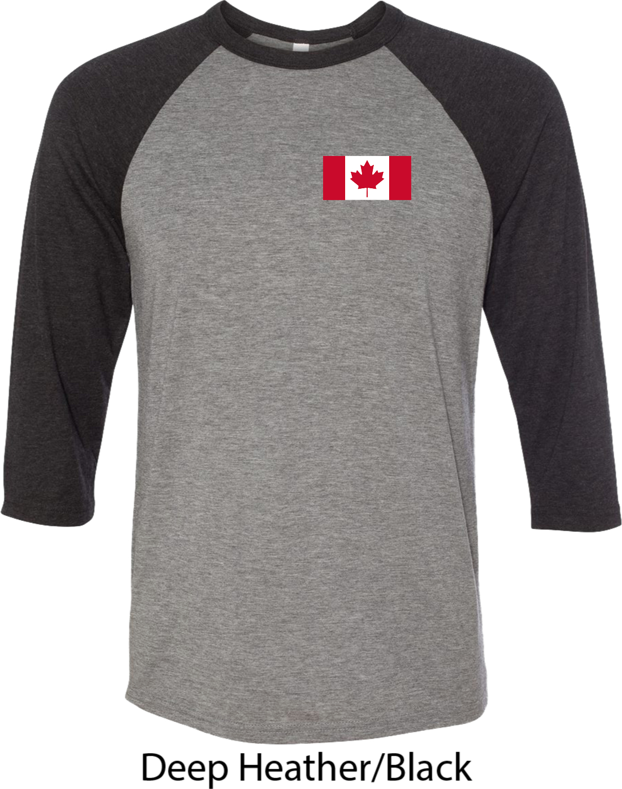 Mens Canada Tee Canadian Flag Pocket Print Raglan Shirt - Canadian Flag ...