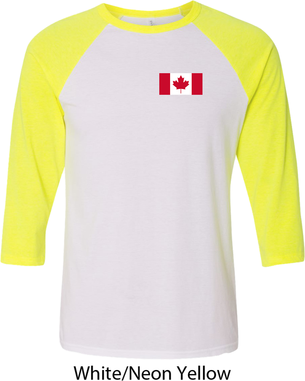 Mens Canada Tee Canadian Flag Pocket Print Raglan Shirt - Canadian Flag ...