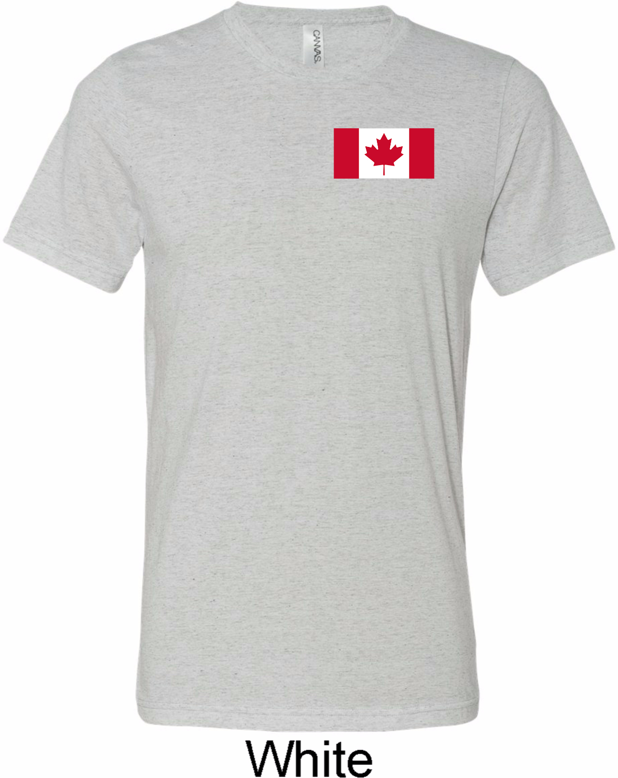 Mens Canada Tee Canadian Flag Pocket Print Tri Blend Shirt - Canadian ...