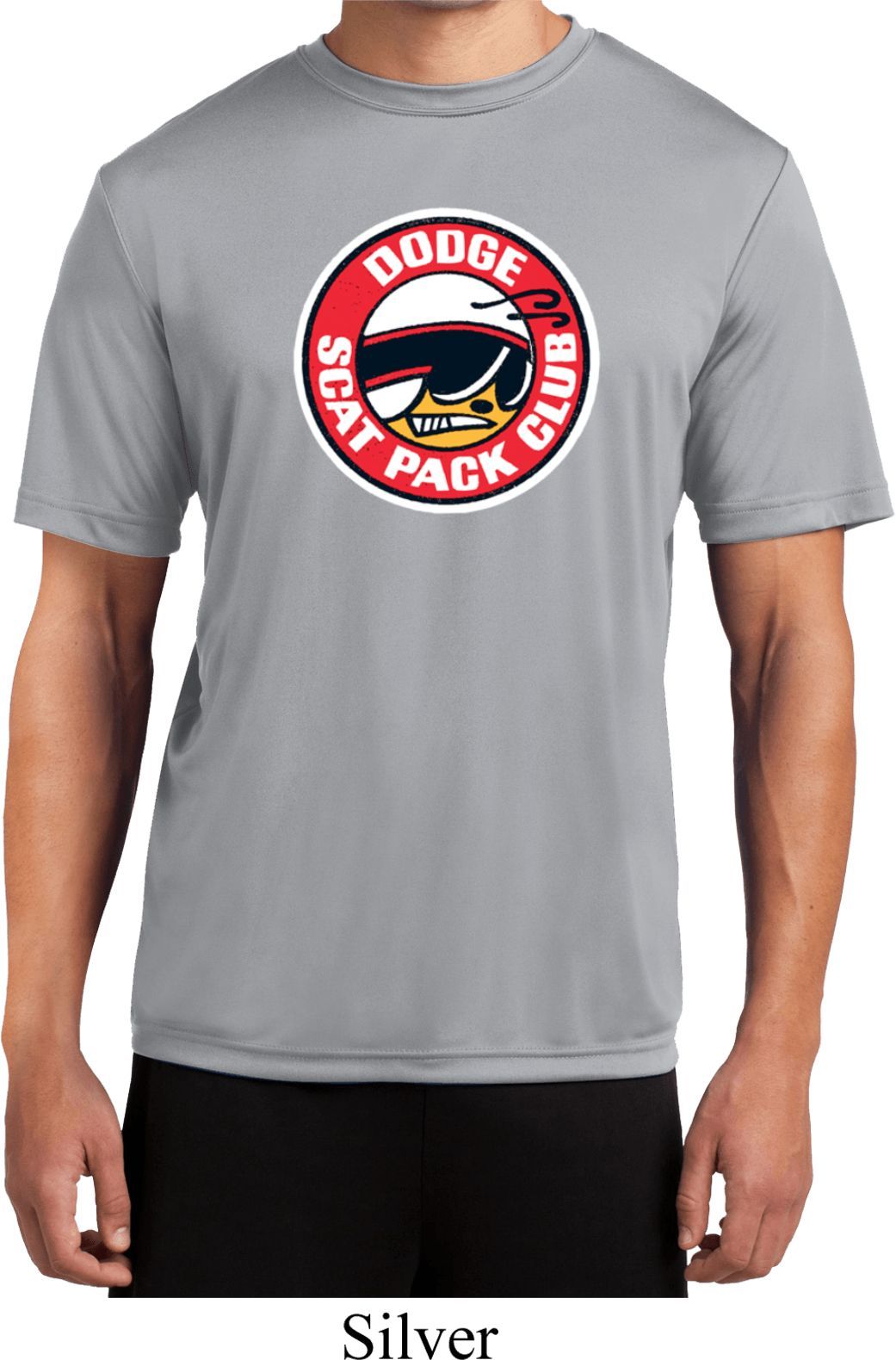 Mens Dodge Shirt Dodge Scat Pack Club Moisture Wicking Tee T-Shirt ...