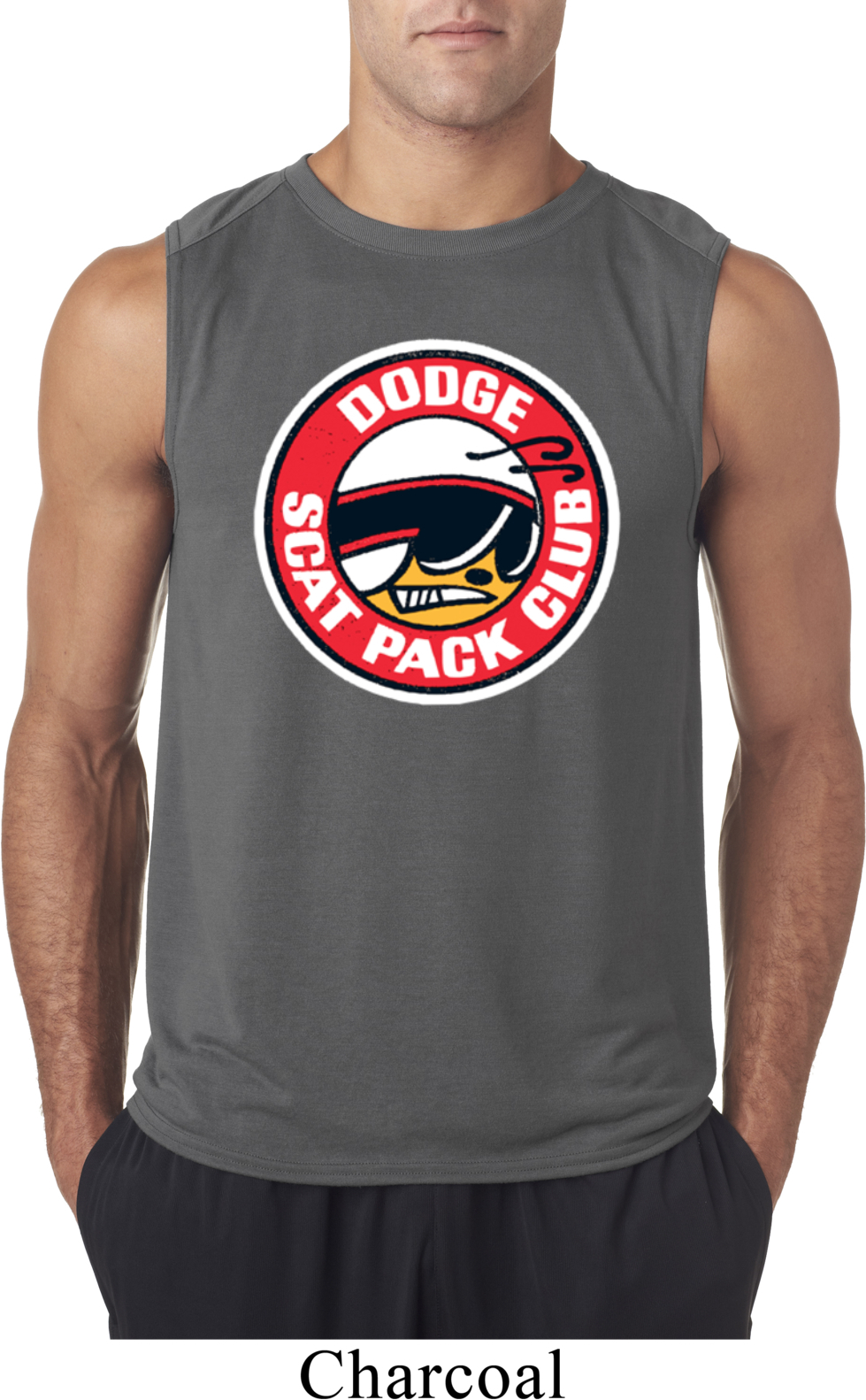 Mens Dodge Shirt Dodge Scat Pack Club Sleeveless Tee T-Shirt - Dodge ...
