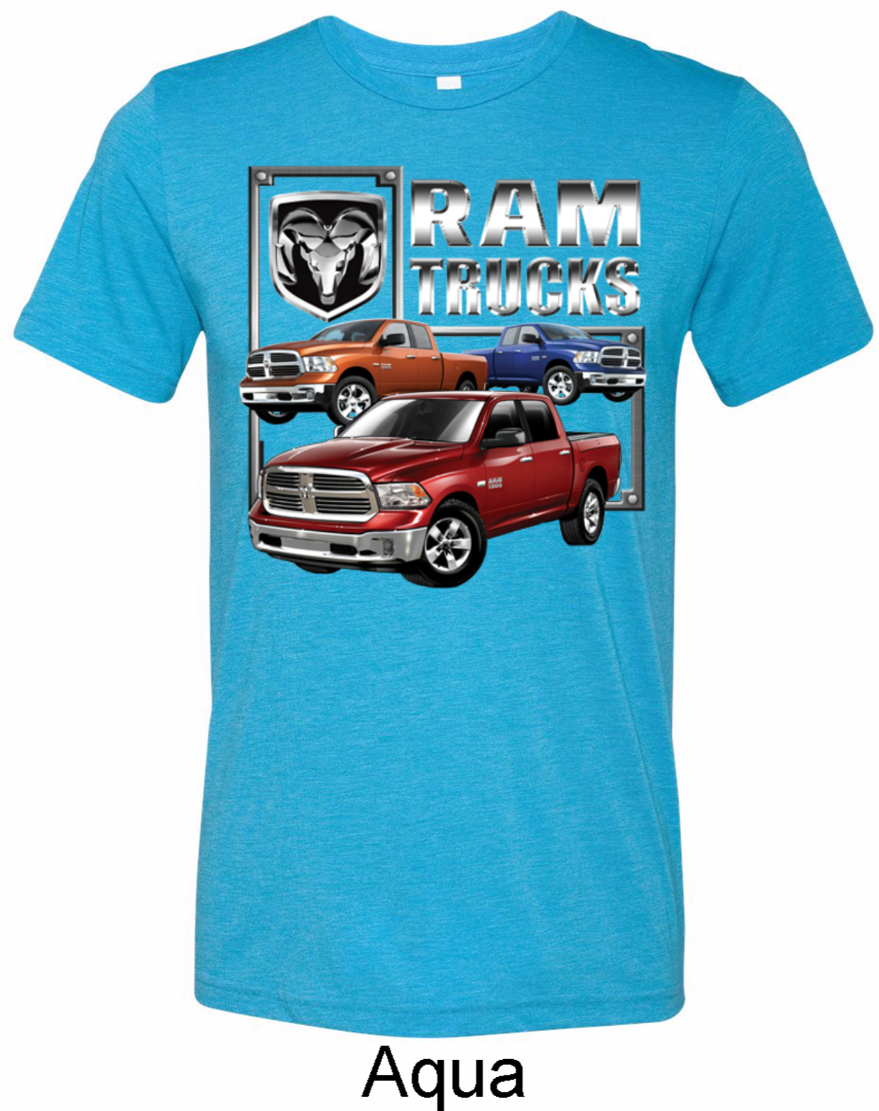 Mens Dodge Shirt Ram Trucks Tri Blend Crewneck Tee T-Shirt - Dodge Ram ...