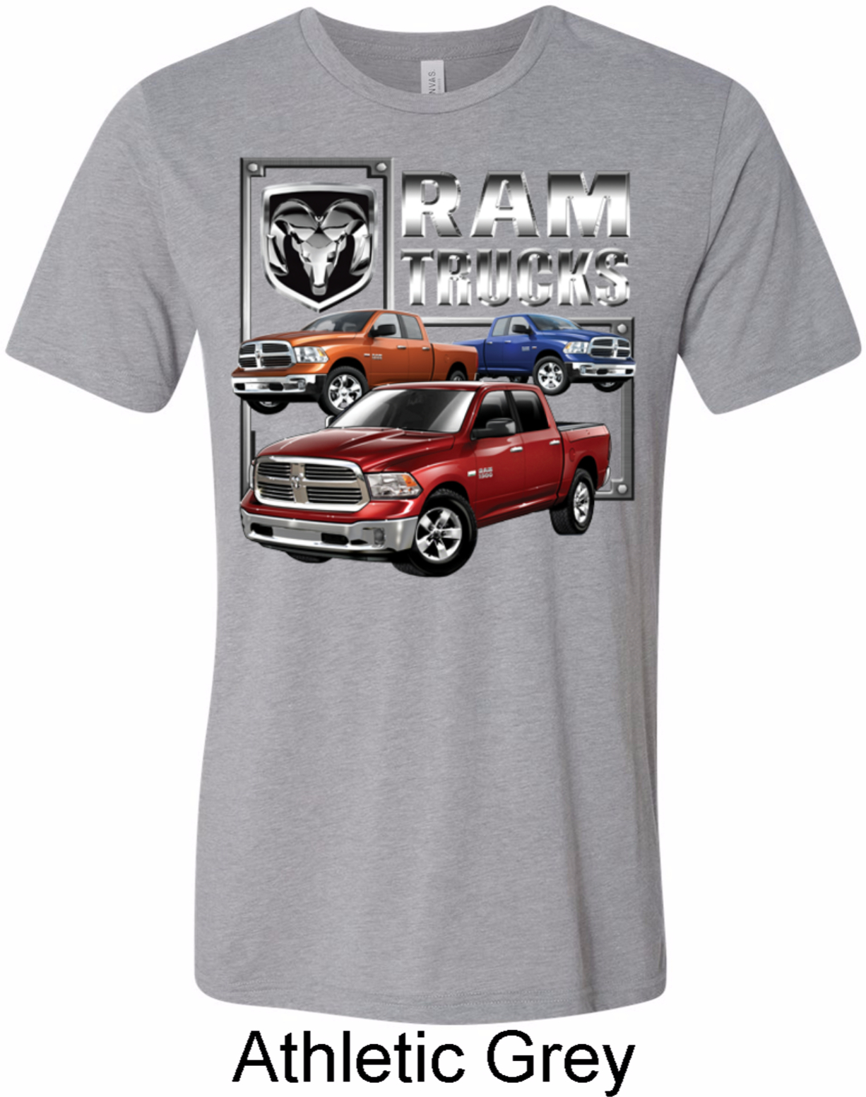 Mens Dodge Shirt Ram Trucks Tri Blend Crewneck Tee T-Shirt - Dodge Ram ...