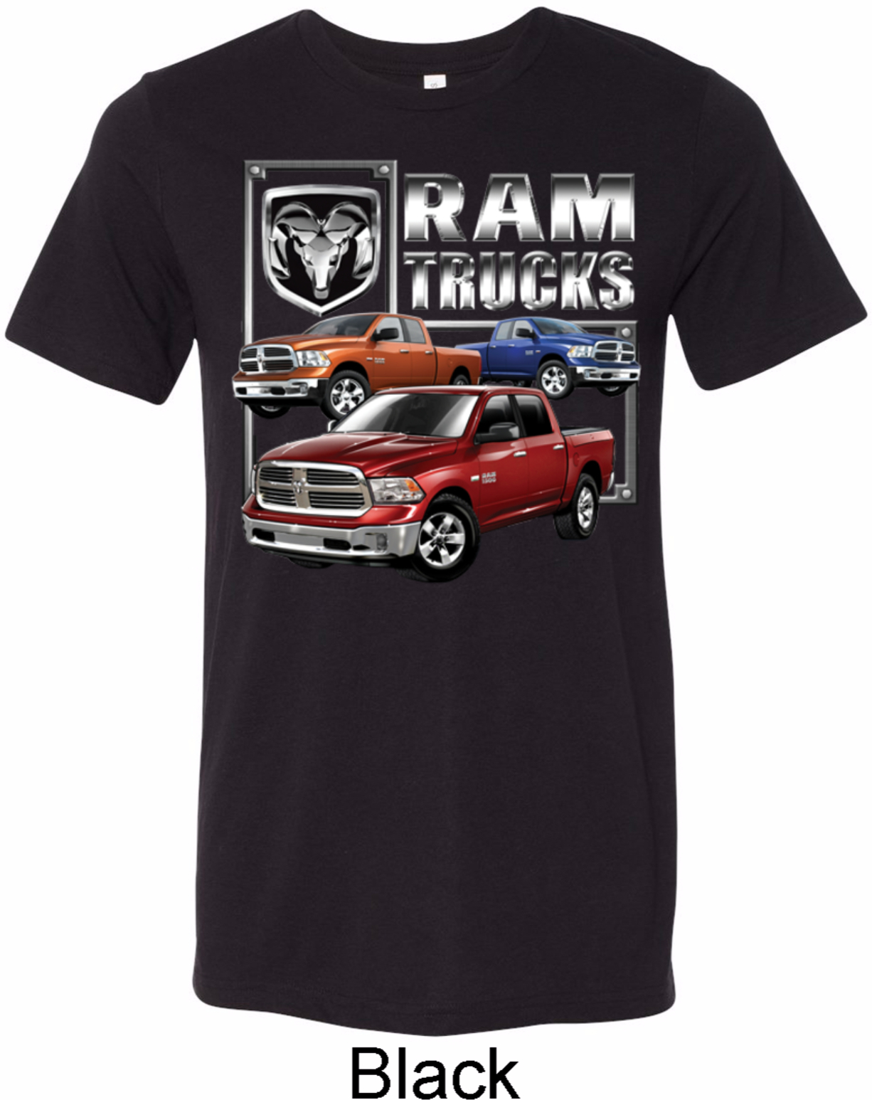 Mens Dodge Shirt Ram Trucks Tri Blend Crewneck Tee T-Shirt - Dodge Ram ...