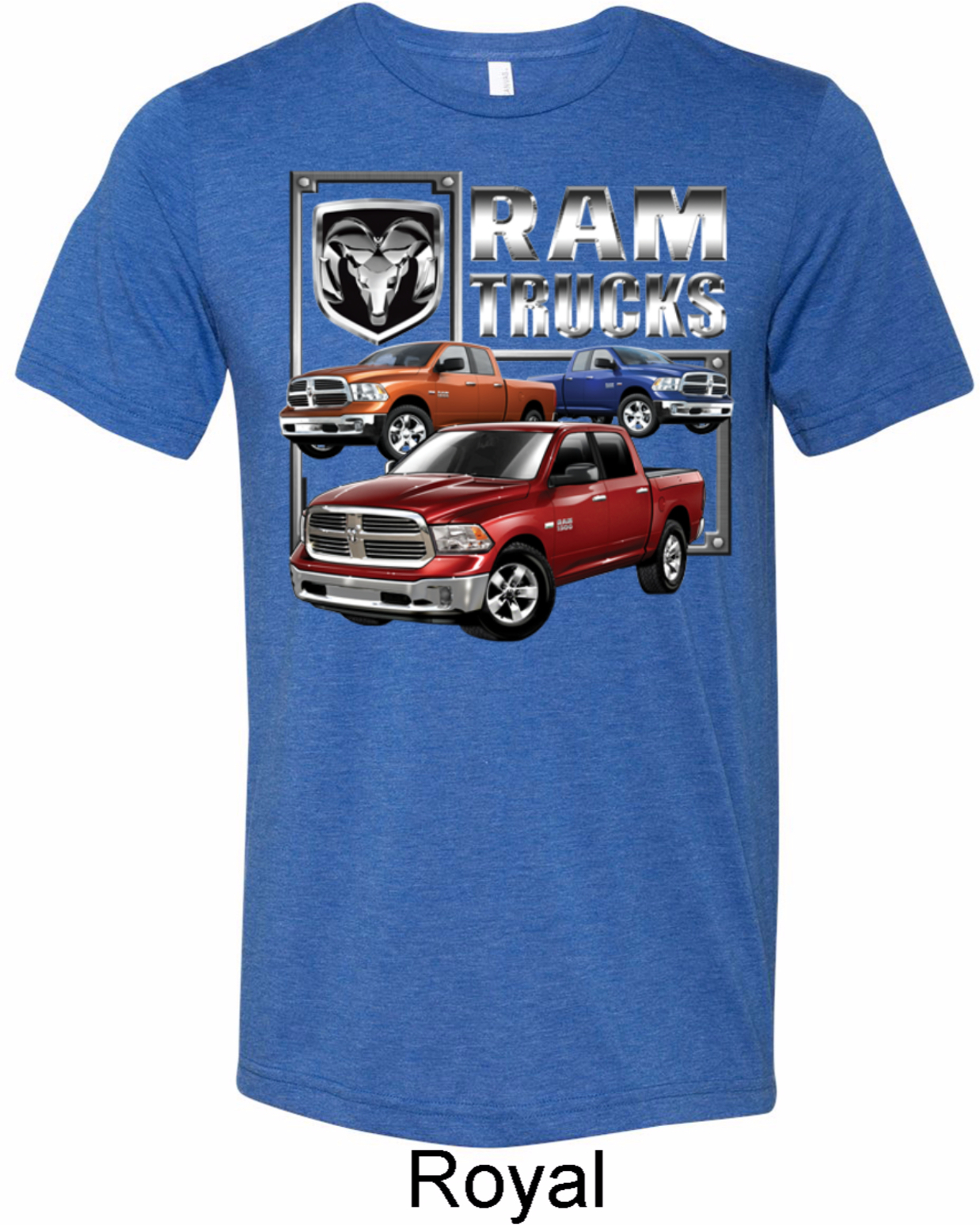 Mens Dodge Shirt Ram Trucks Tri Blend Crewneck Tee T-Shirt - Dodge Ram ...