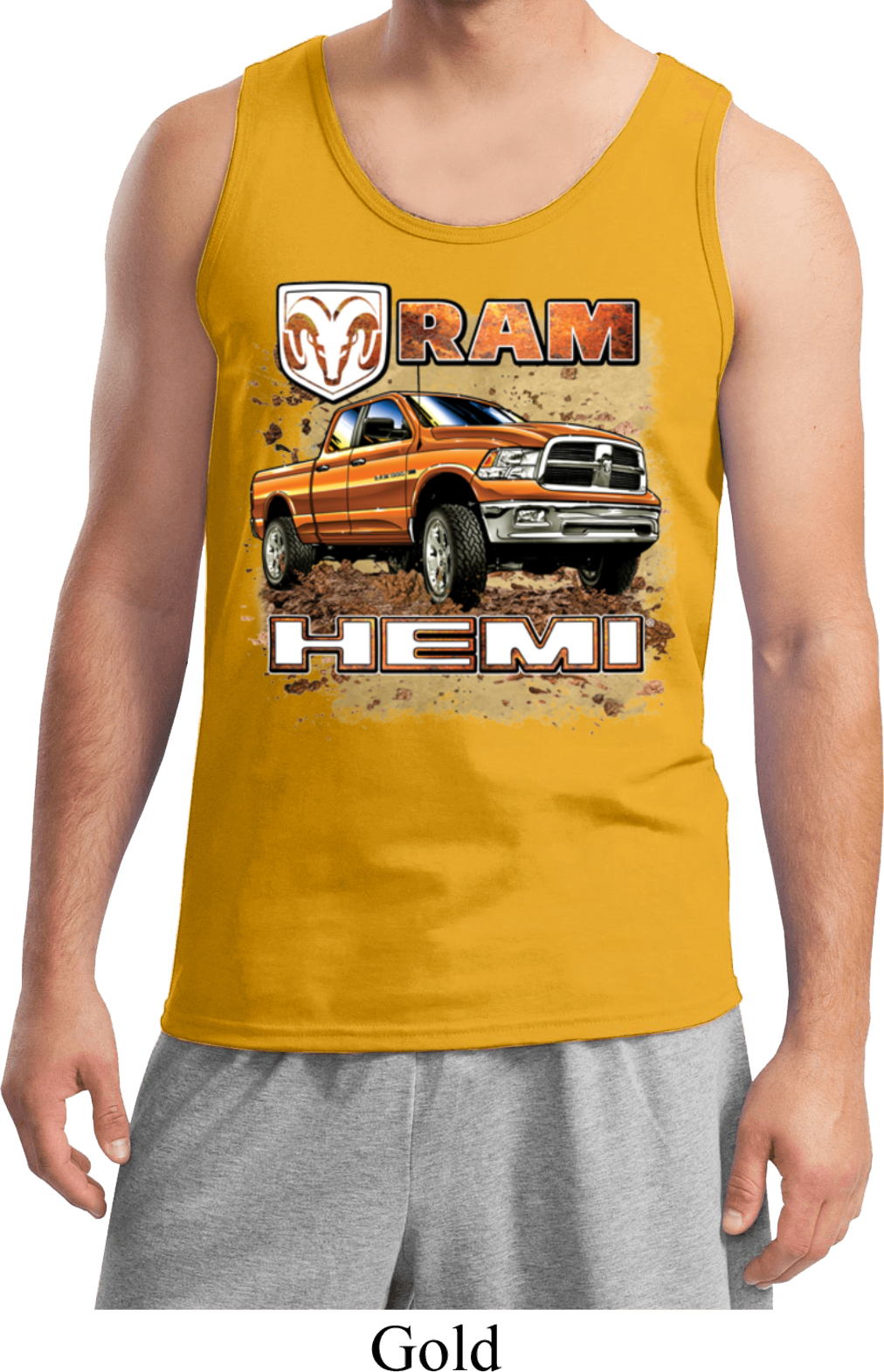 Mens Dodge Tanktop Ram Hemi Trucks Tank Top - Ram Hemi Trucks Mens ...