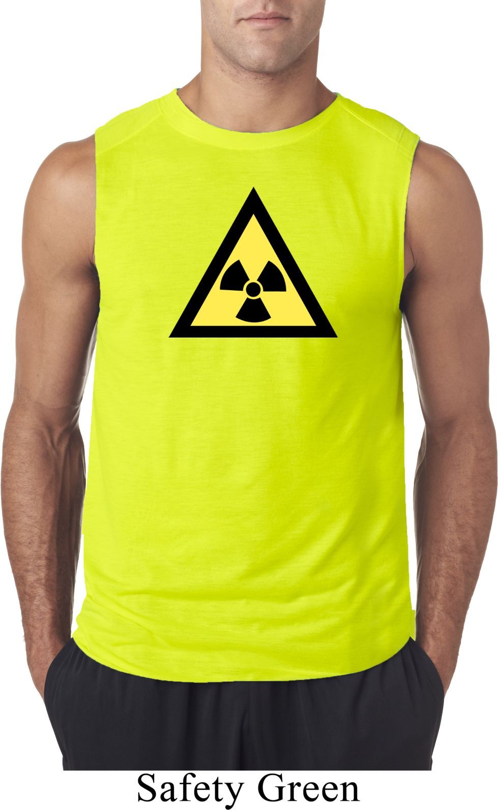 Mens Fallout Shirt Radioactive Triangle Sleeveless Tee T-Shirt ...