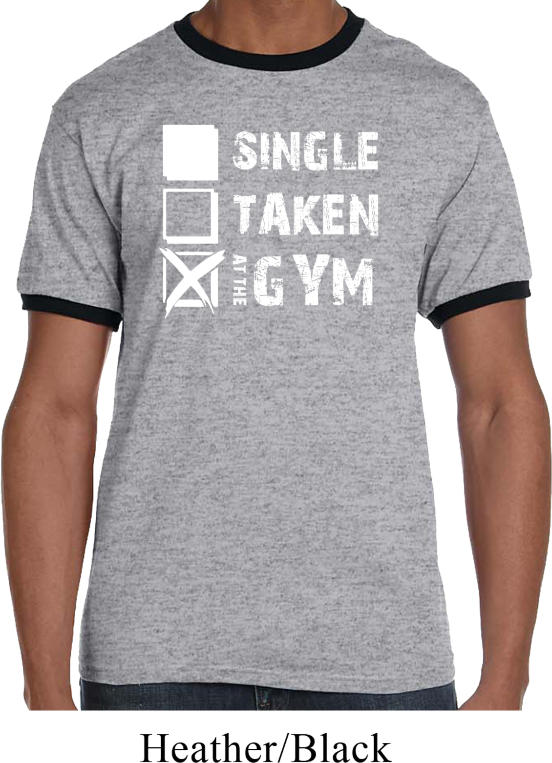 Mens Fitness Shirt Single Taken At The Gym Ringer Tee T-Shirt - Single ...