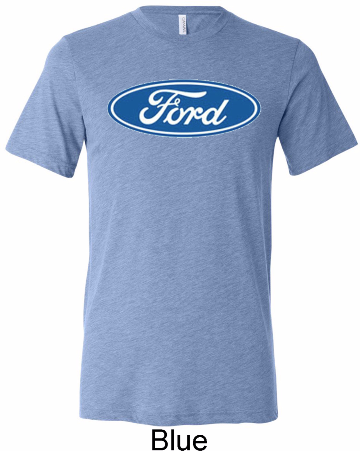 Mens Ford Oval Tri Blend Crewneck Shirt - Ford Logo T-shirts