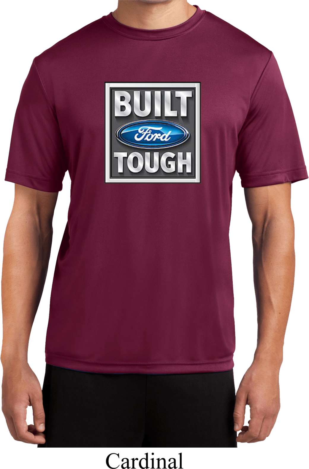 Mens Ford Shirt Built Ford Tough Moisture Wicking Tee T-Shirt - Built ...