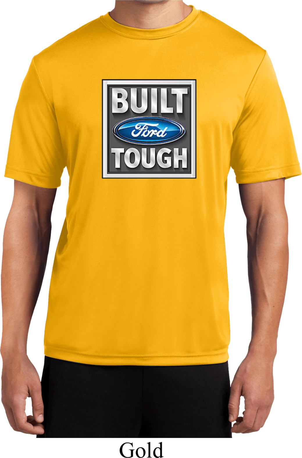 Mens Ford Shirt Built Ford Tough Moisture Wicking Tee T-Shirt - Built ...