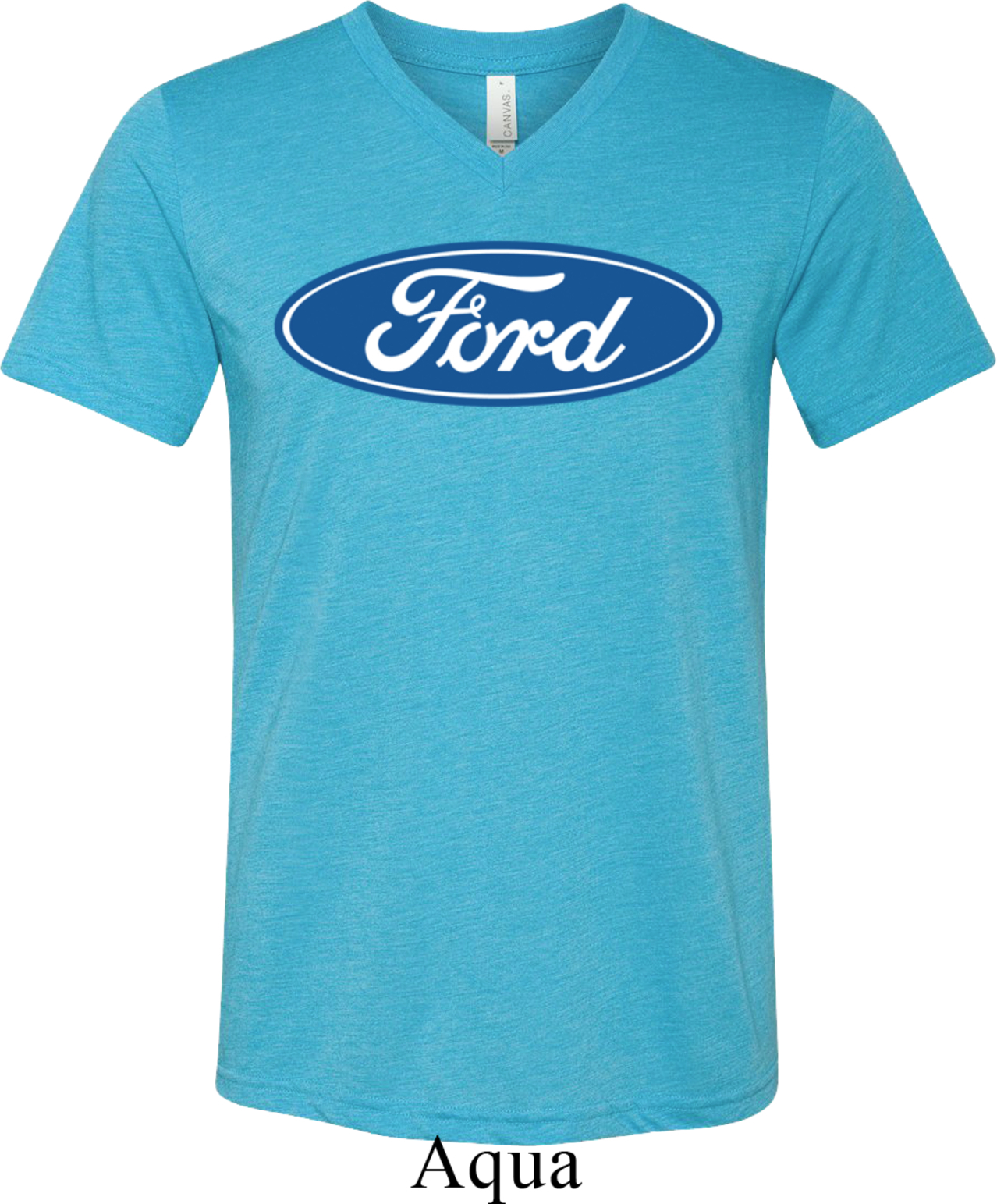 Mens Ford Shirt Ford Oval Tri Blend V-neck Tee T-Shirt - Ford Logo T-shirts