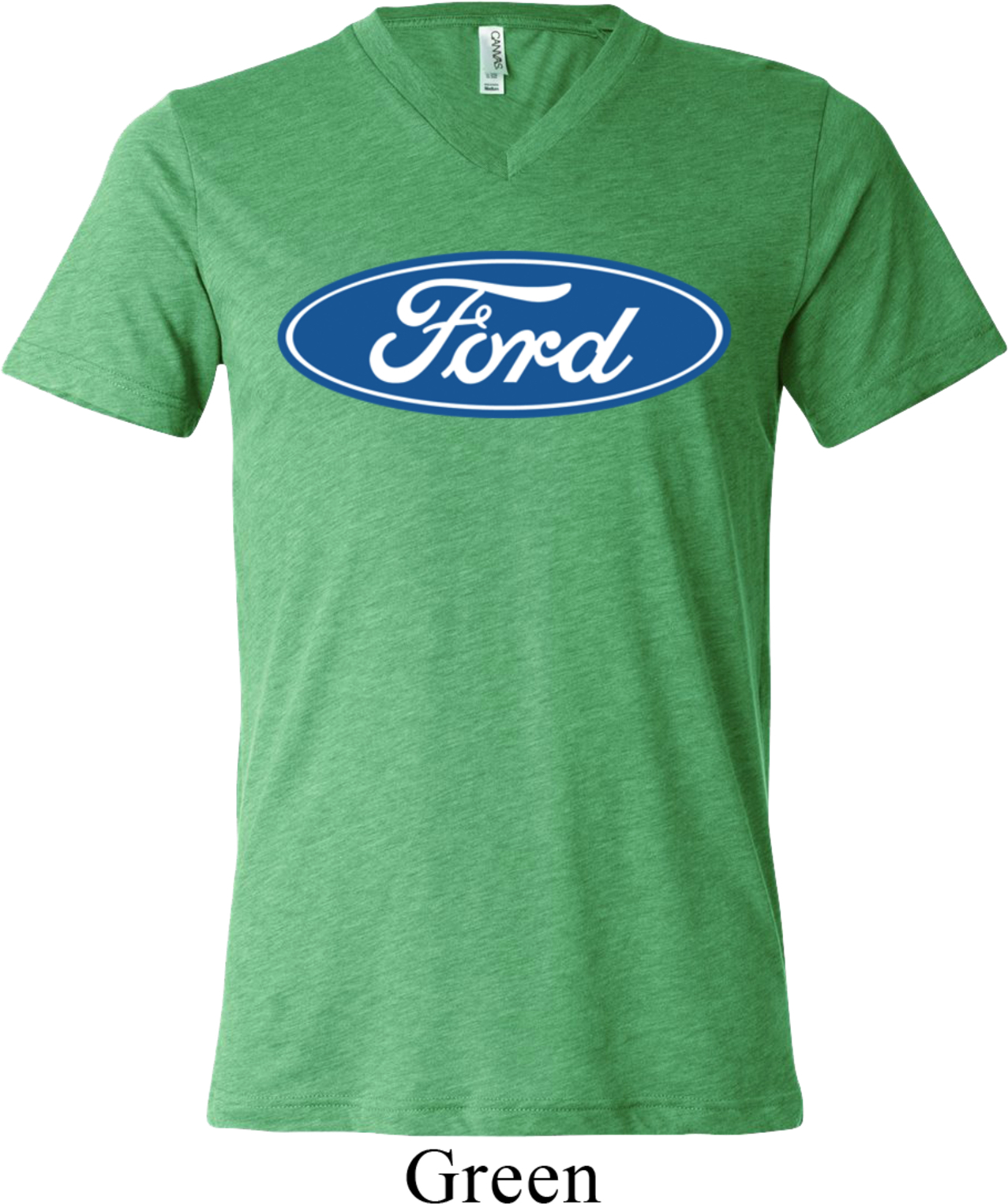 Mens Ford Shirt Ford Oval Tri Blend V-neck Tee T-Shirt - Ford Logo T-shirts