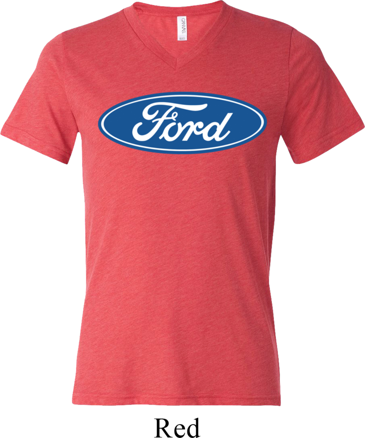Mens Ford Shirt Ford Oval Tri Blend V-neck Tee T-Shirt - Ford Logo T-shirts