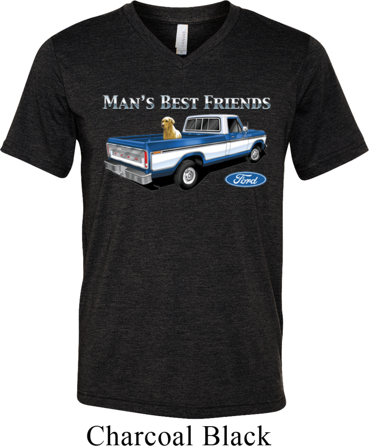 Mens Ford Shirt Mans Best Friend Tri Blend V-neck Shirt - Ford Truck T ...