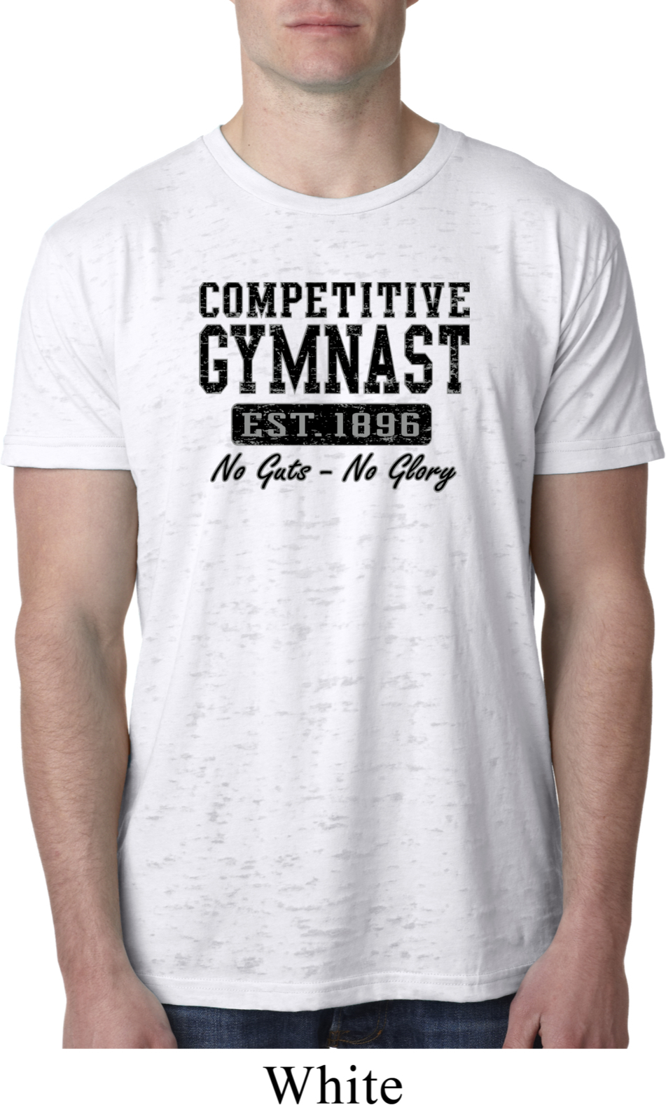 Mens Gymnastics Shirt Competitive Gymnast Burnout Tee T-Shirt ...