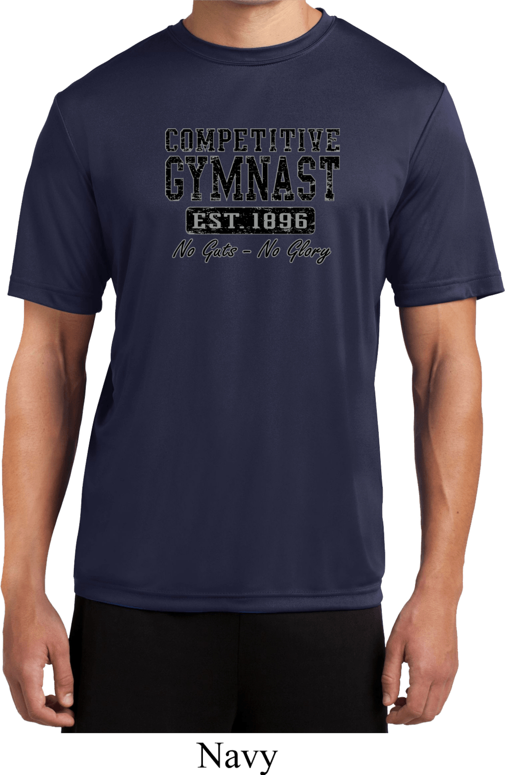 Mens Gymnastics Shirt Competitive Gymnast Moisture Wicking Tee T-Shirt ...