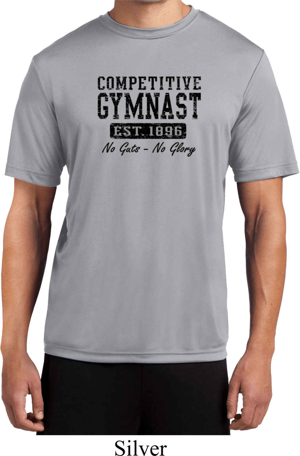 Mens Gymnastics Shirt Competitive Gymnast Moisture Wicking Tee T-Shirt ...