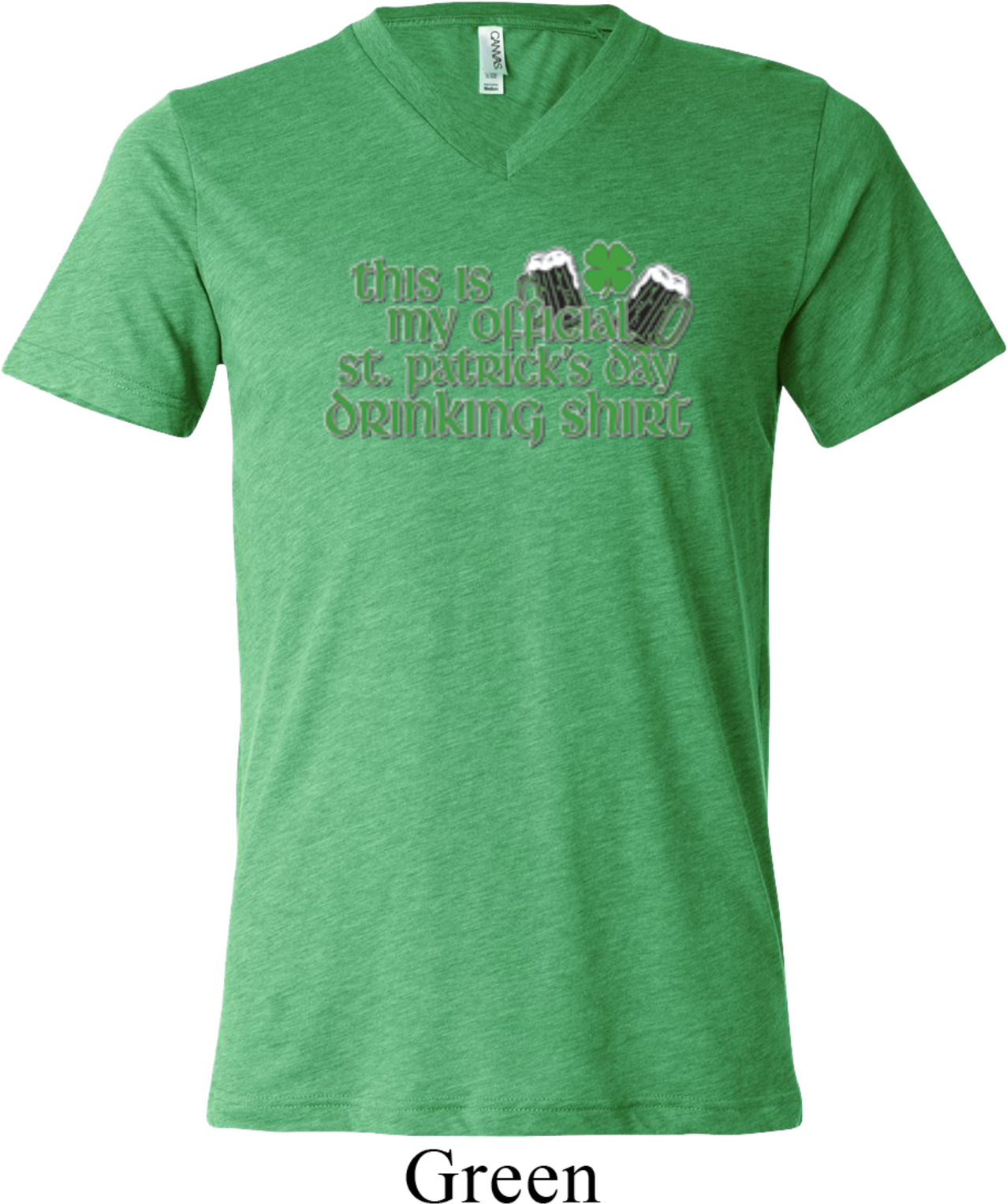 Mens Shirt My Official Drinking Shirt Tri Blend V-neck Tee T-Shirt ...