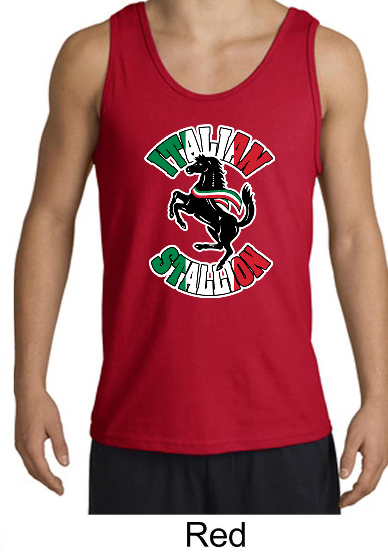 Mens Tanktop Italian Stallion Tank Top - Italian Stallion Mens Shirts