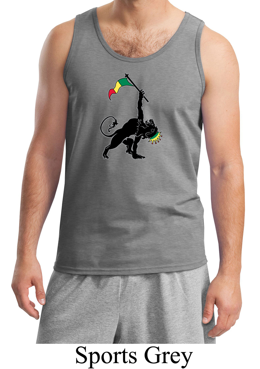 Mens Tanktop Rasta Triangle Tank Top - Rasta Triangle Mens Shirts