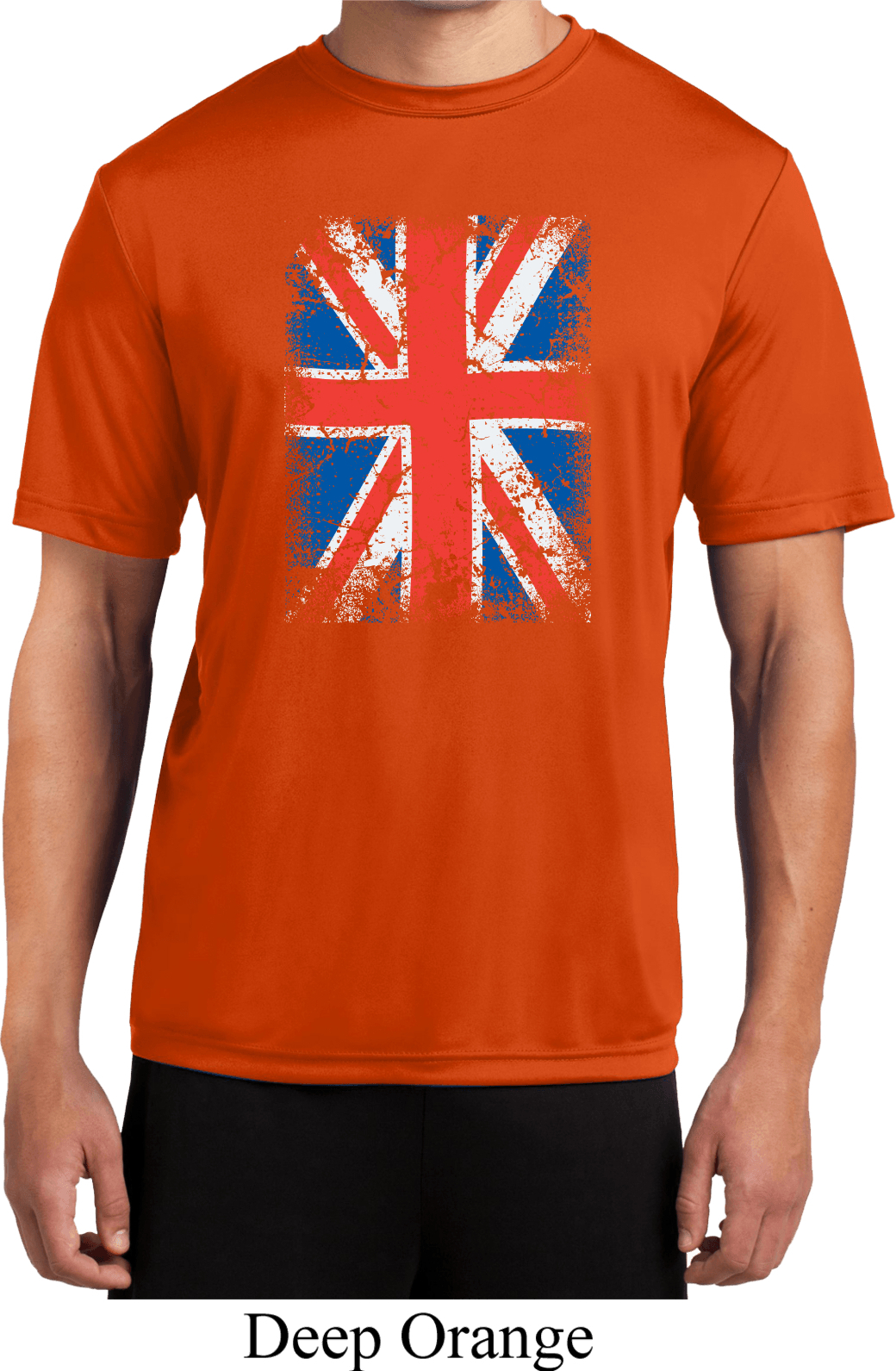 Mens UK Flag Shirt Union Jack Moisture Wicking Tee T-Shirt - Union Jack ...