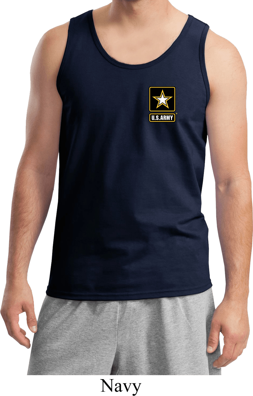 Mens US Army Pocket Print Tank Top - US Army Pocket Print Mens Shirts