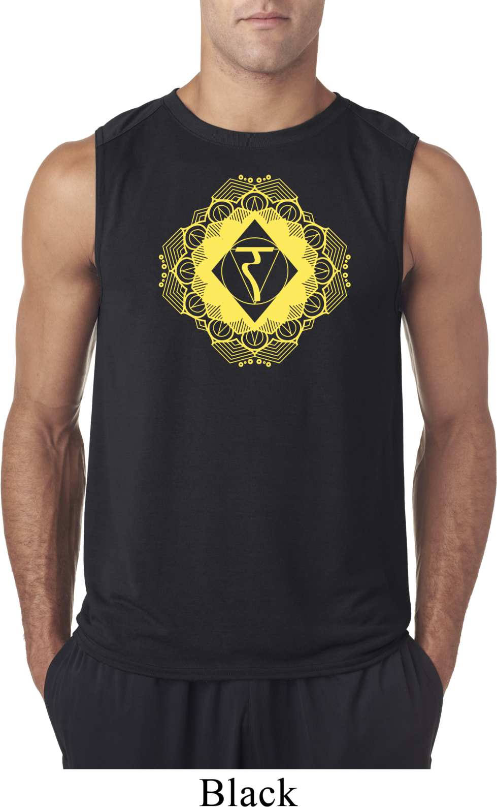 Mens Yoga Diamond Manipura Sleeveless Shirt - Yoga Diamond Manipura ...