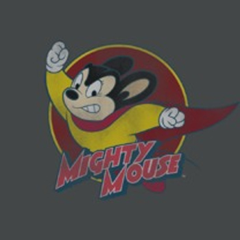 Mighty Mouse T-shirt - TV Series Mighty Circle Youth Kids Charcoal Tee ...