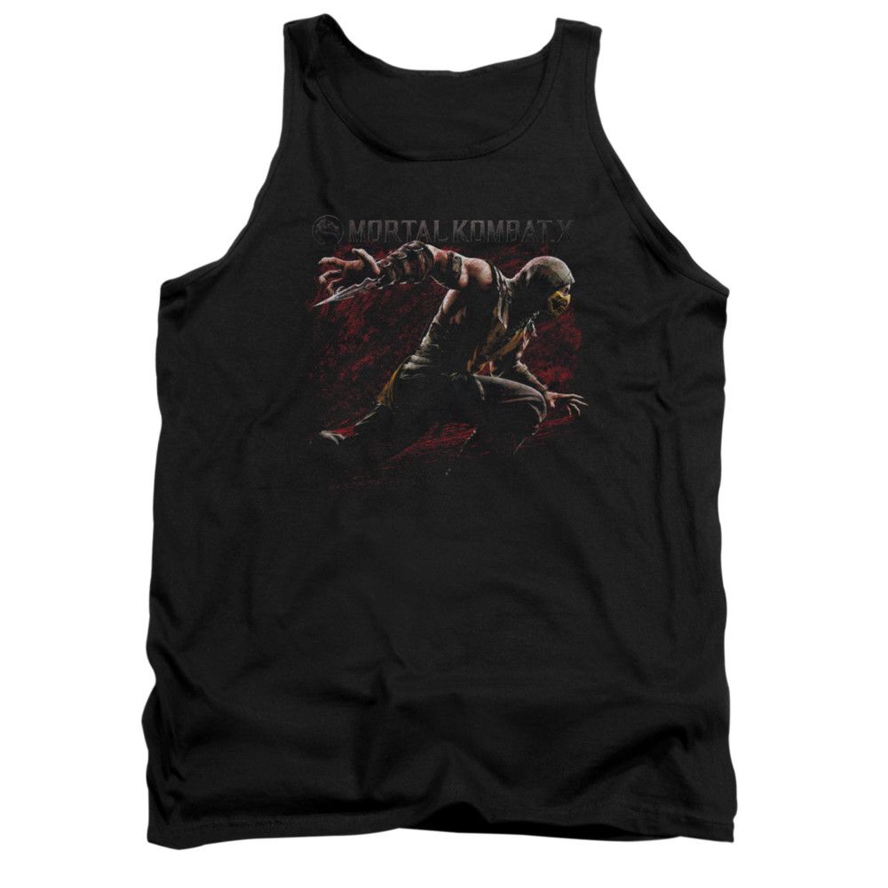 Mortal Kombat Shirt Tank Top Scorpion Lunge Black Tanktop - Mortal ...