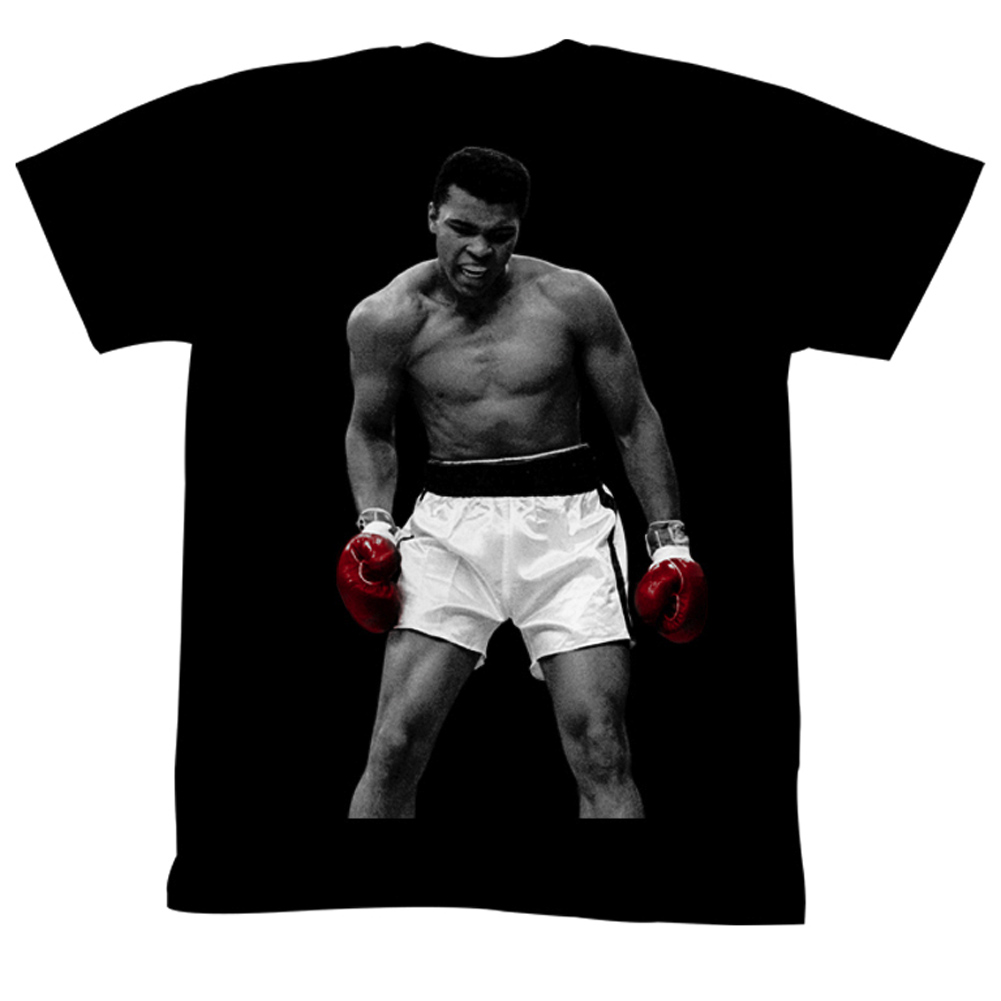 Muhammad Ali Shirt Again Adult Black Tee T-Shirt - Muhammad Ali Shirts