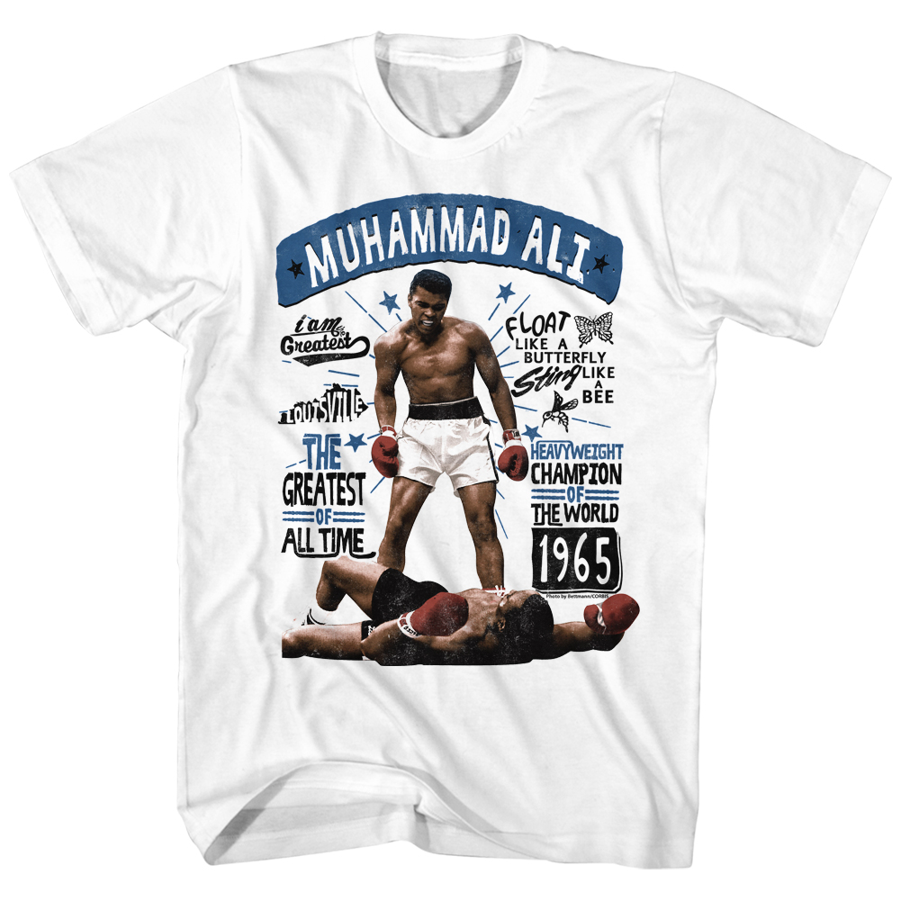 Muhammad Ali Shirt Heavyweight Champion White T-Shirt - Muhammad Ali Shirts