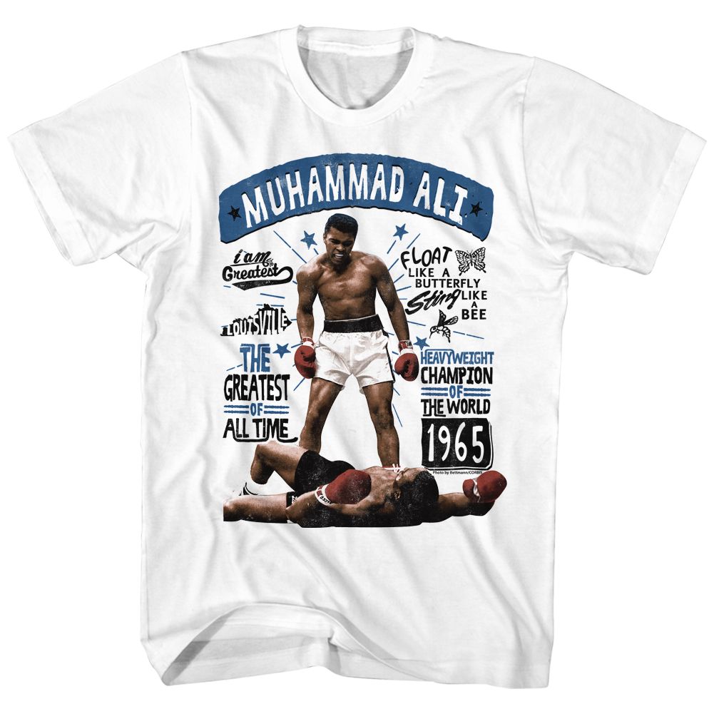 Muhammad Ali Shirt Heavyweight Champion White T-Shirt - Muhammad Ali Shirts