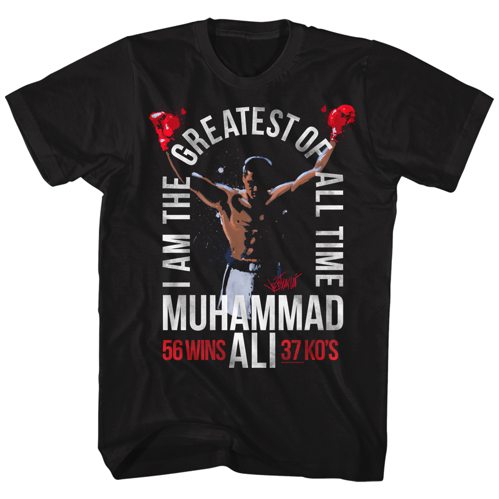 Muhammad Ali Shirt I Am The Greatest Black T-Shirt - Muhammad Ali Shirts