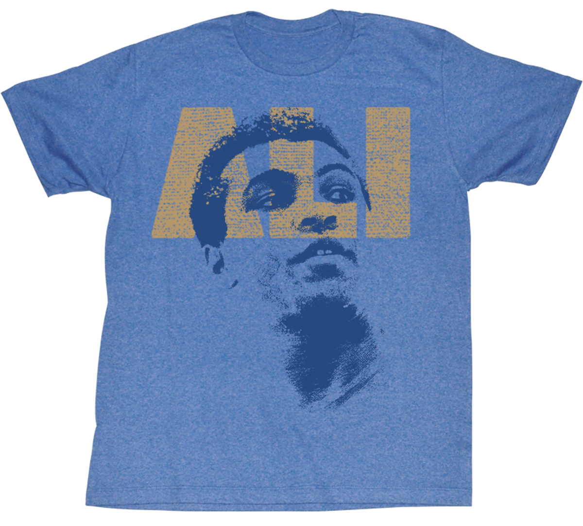 Muhammad Ali T-shirt Ali Look Adult Heather Blue Tee Shirt - Muhammad ...