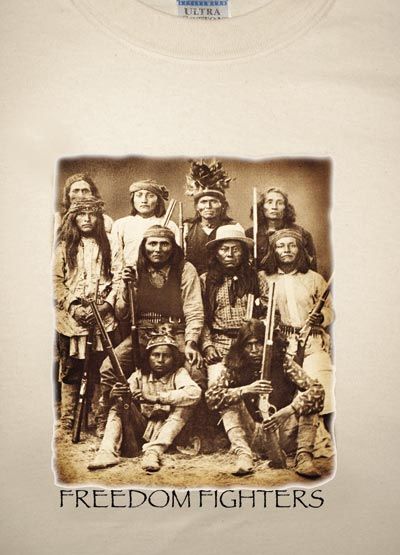 Native American Shirt Freedom Fighters Native Americans Natural Tee ...