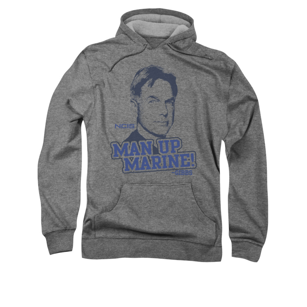 NCIS Hoodie Man Up Athletic Heather Sweatshirt Hoody - NCIS Man Up Shirt