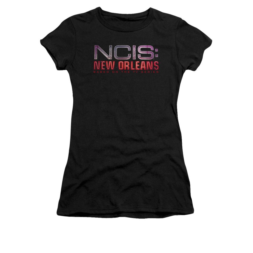 NCIS New Orleans Shirt Juniors Neon Sign Black T-Shirt - NCIS New ...
